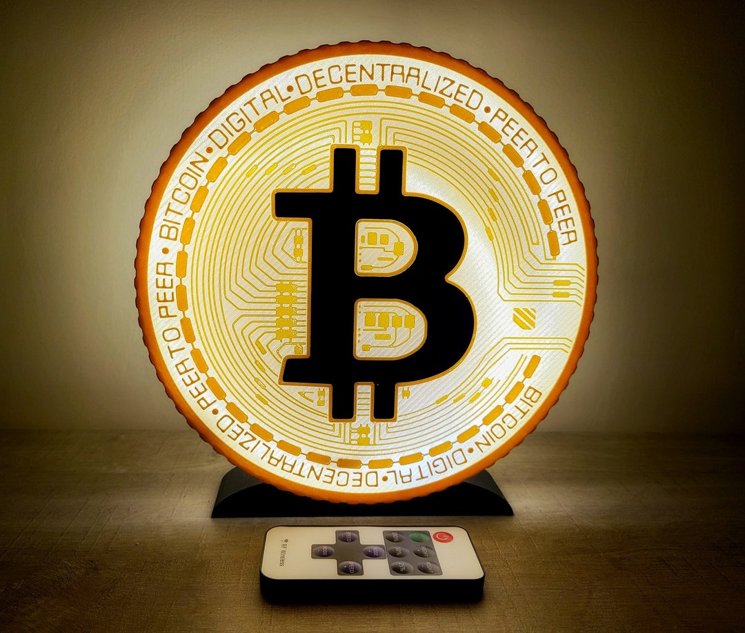 Bitcoin-BTC-Lampe - Etsy.de