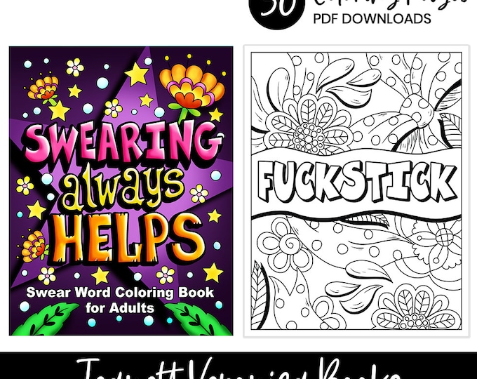 Printable Swear Word Coloring Book Pages Inappropriate Inspirational ...