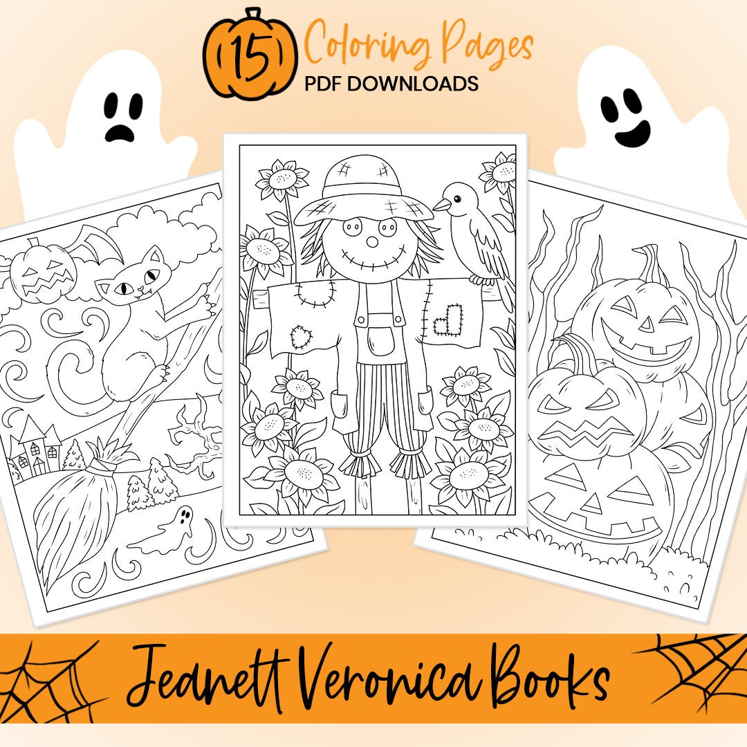 Printable Halloween Coloring Pages, Halloween Coloring Sheets for Kids ...