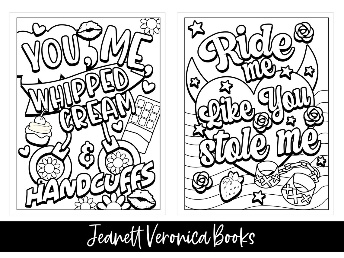 Her Naughty Mind Swear Word Coloring Book With Dirty Quotes - Etsy