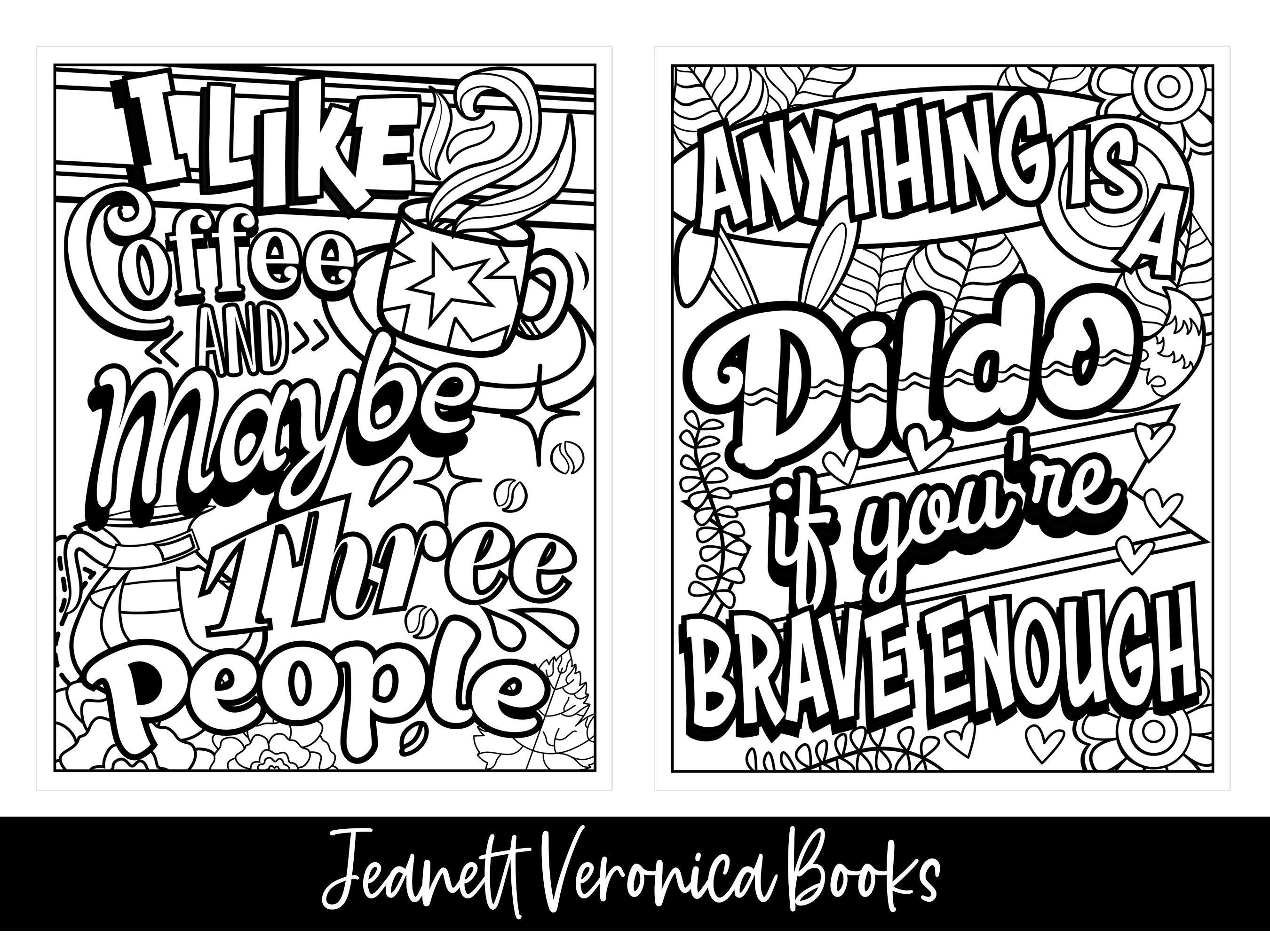 I Run on Coffee Curse Words & Inappropriate Thoughts Swear - Etsy