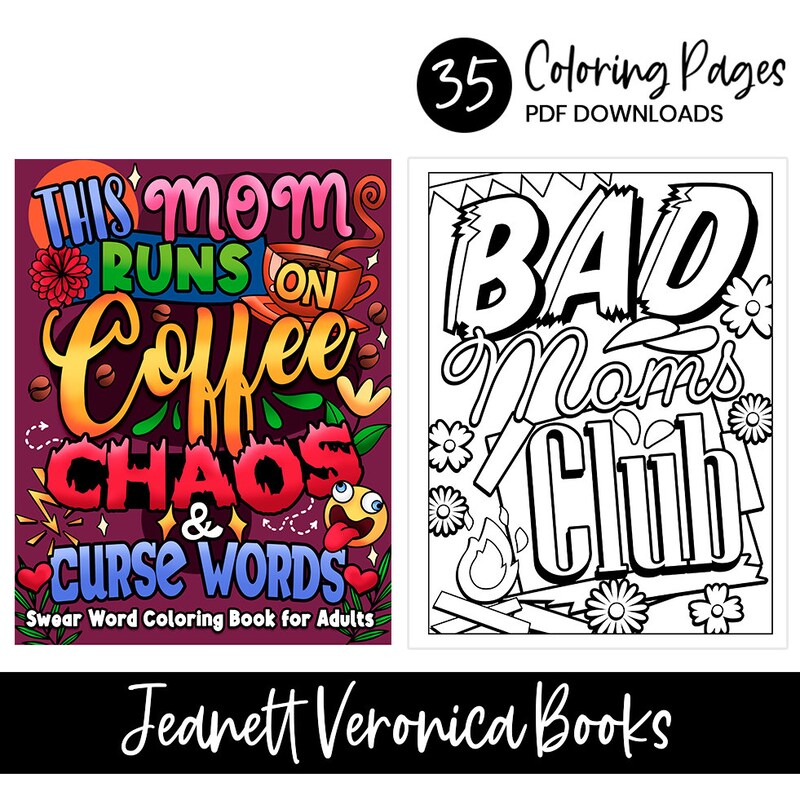 Curse Word Drawing Sheets - Etsy