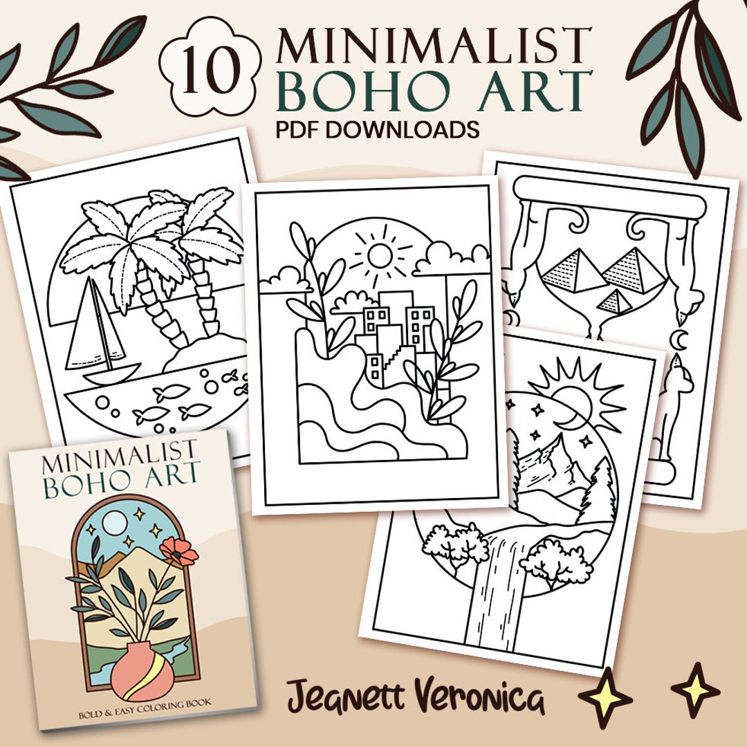 Minimalist Boho Art | Simple Line Art Designs | Bold and Easy ...