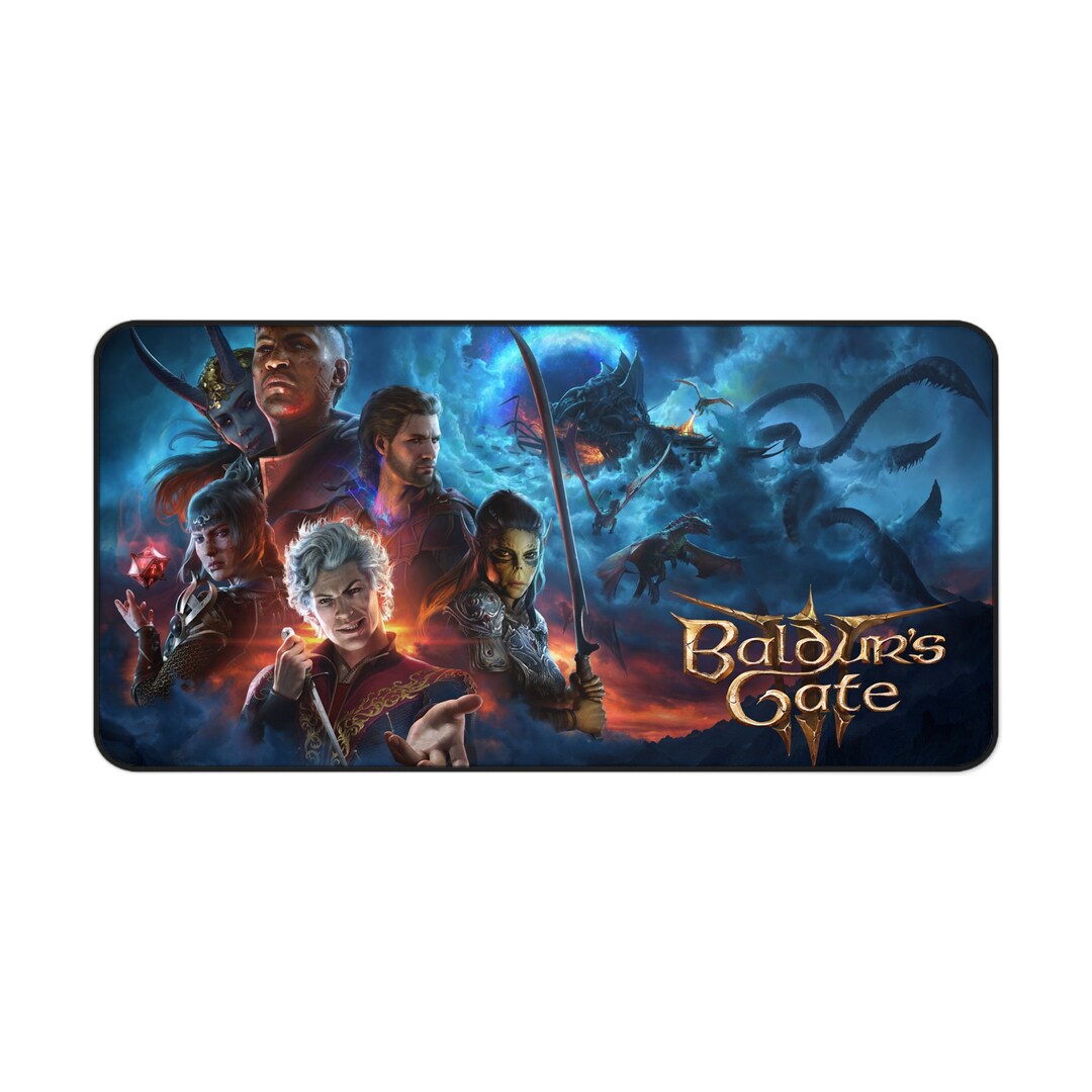 BALDURS GATE 3 Desk Mat, Baldurs Gate Desk Mat Xxl Gaming Mouse Pad ...