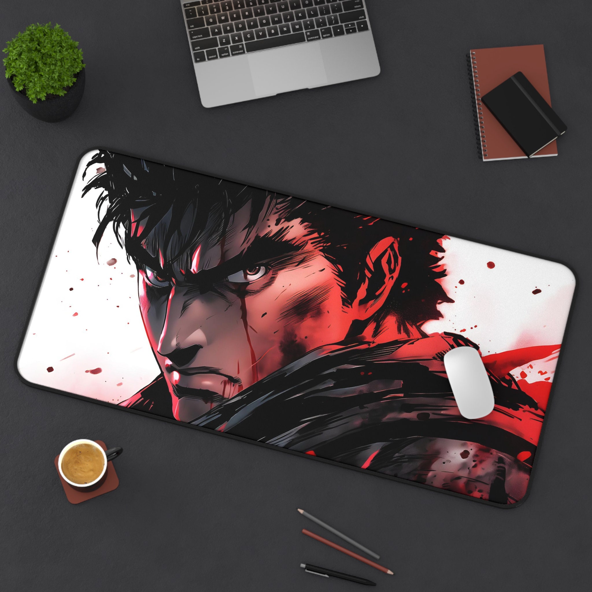 Berserk Guts Desk Mat, Berserk Mouse Pad, Guts Mouse Pad, Premium High ...
