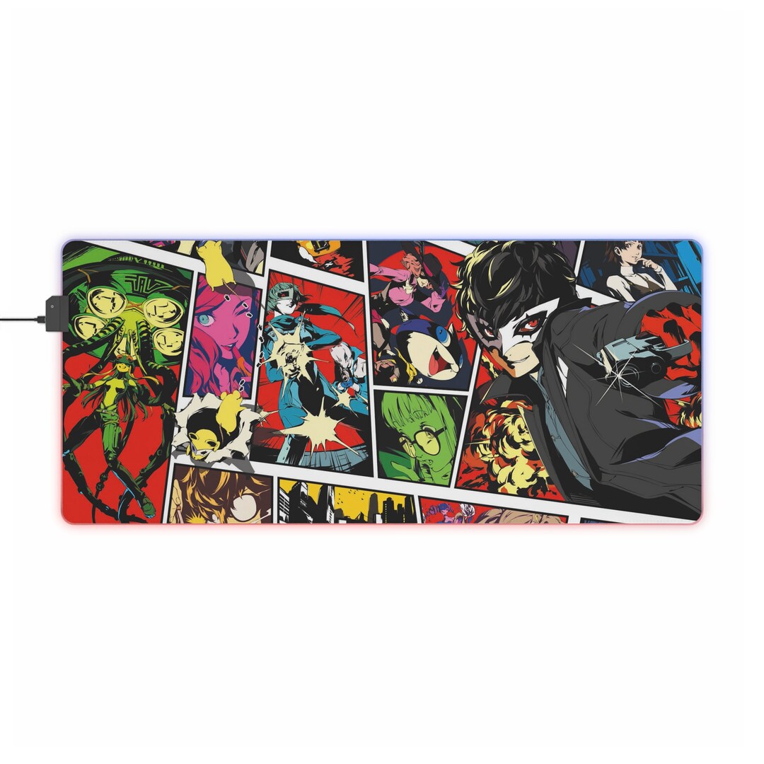 Persona 5 LED Gaming Mouse Pad, Persona Mouse Pad Desk Mat - Etsy