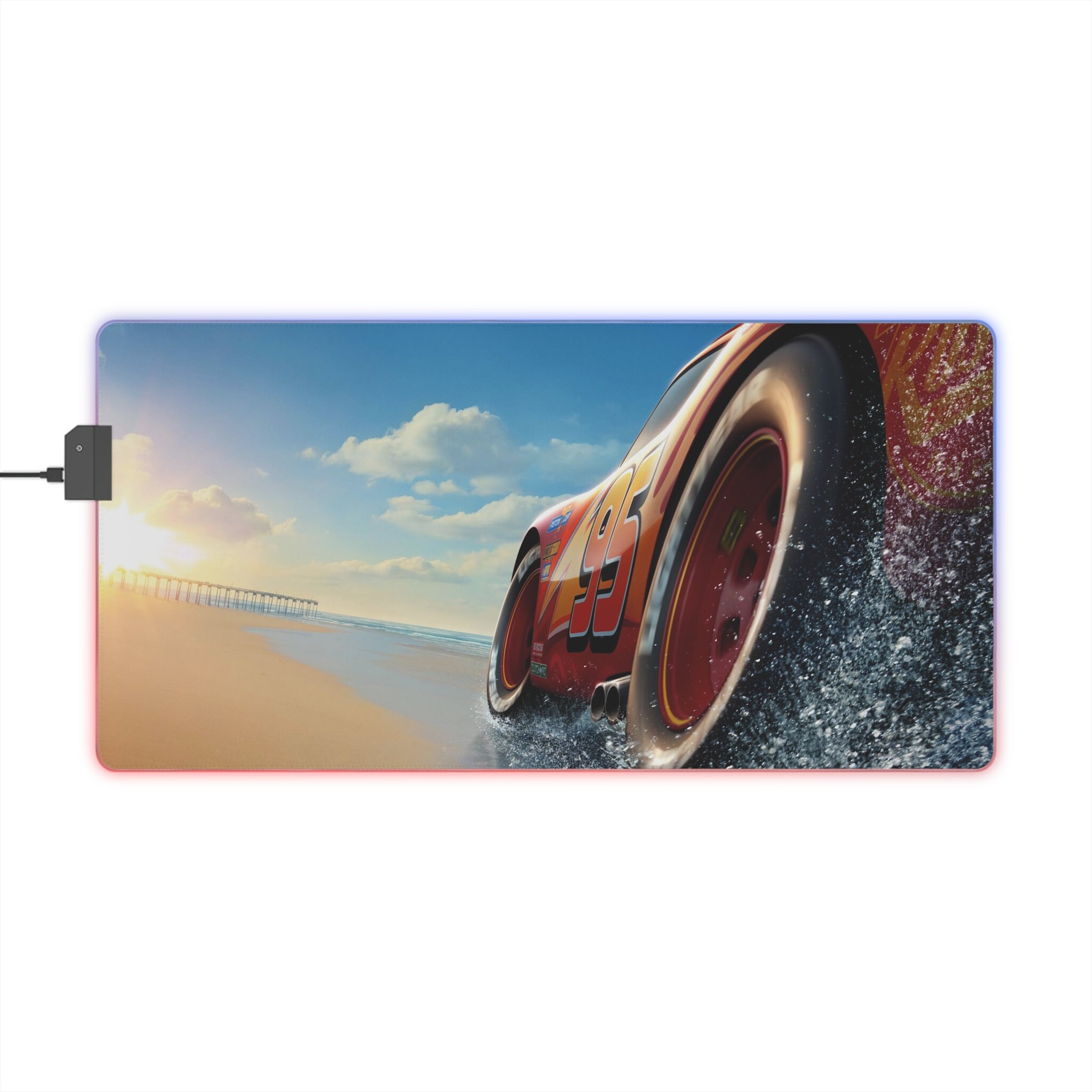 Lightning Mcqueen LED Gaming Mouse Pad, Cars Mouse Pad - Etsy