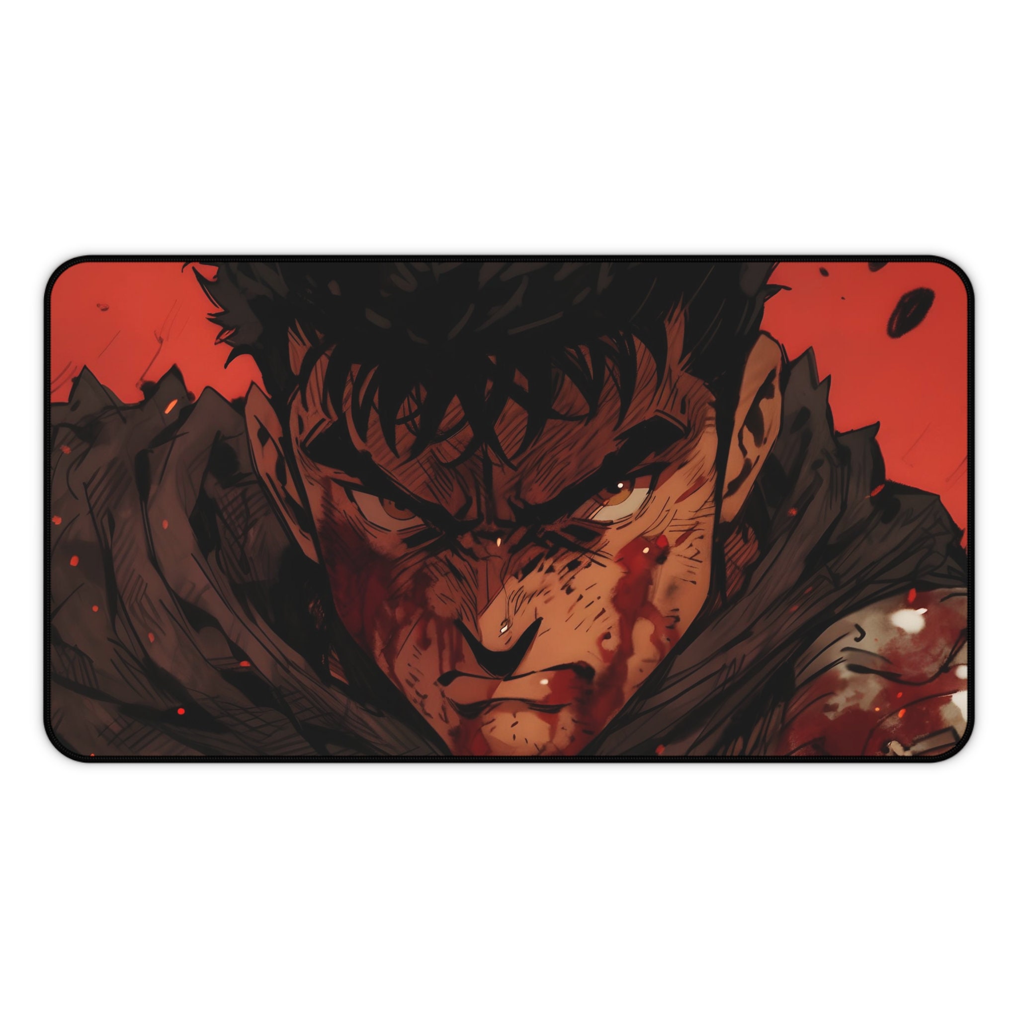 Berserk Guts Desk Mat, Berserk Gaming Mouse Pad, Gift for Him, Berserk ...