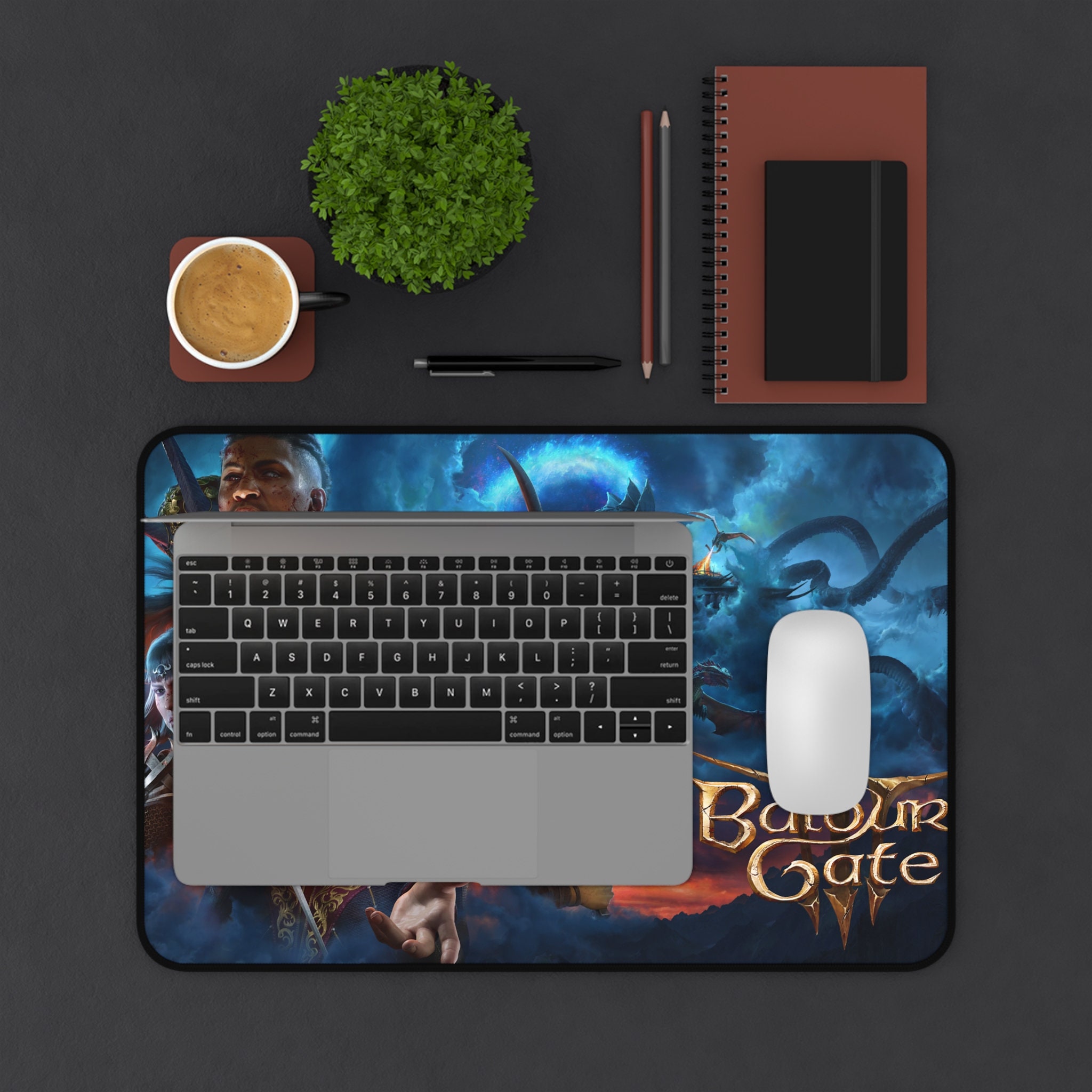 BALDURS GATE 3 Desk Mat, Baldurs Gate Desk Mat Xxl Gaming Mouse Pad ...