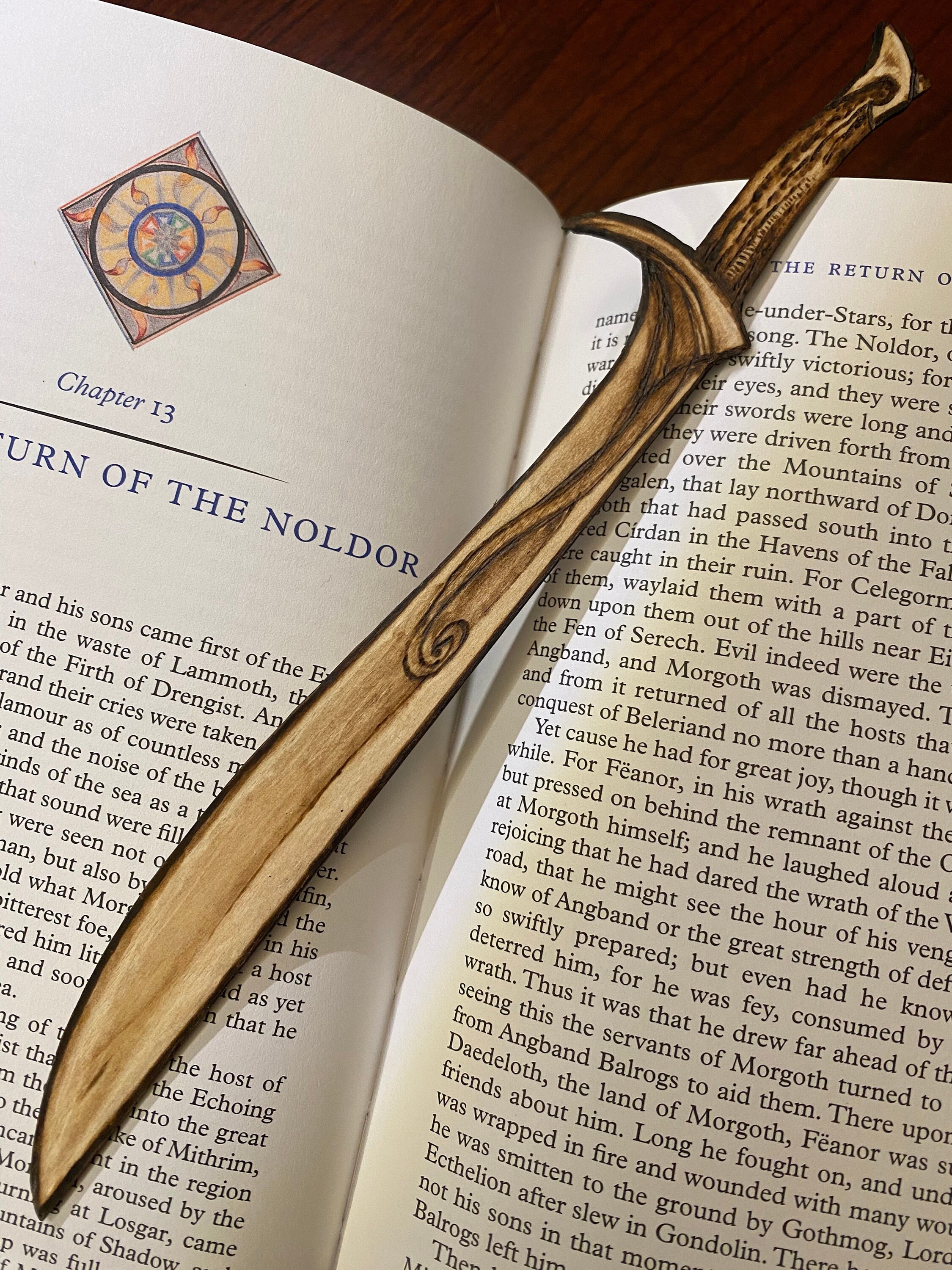 Orcrist, the Sword of Thorin Oakenshield - Handmade Bookmark - Etsy