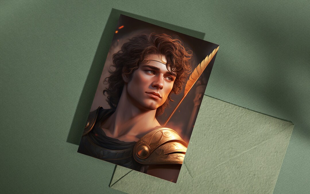 Ares Greek God of War Digital Art Clipart Watercolor Clip - Etsy