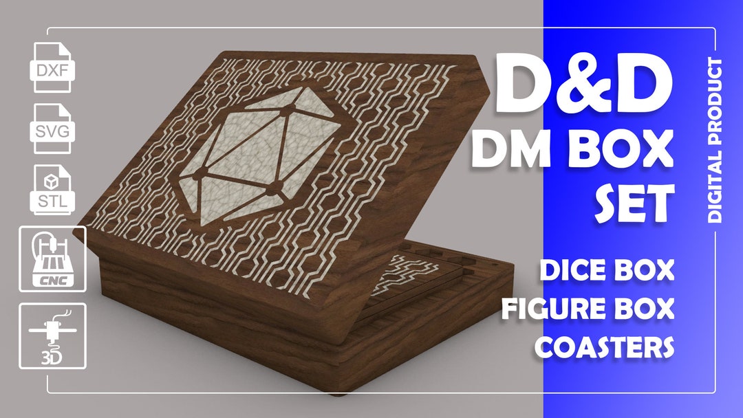 Modular Box Set for D&D Players and Dungeon Masters, Premium Dice Box ...