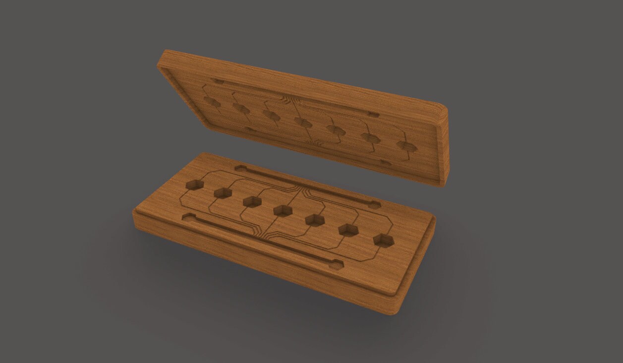 Dice Box for Cnc, Engraved With Nordic, Viking, Vegvisir Symbol, 2 Pen ...