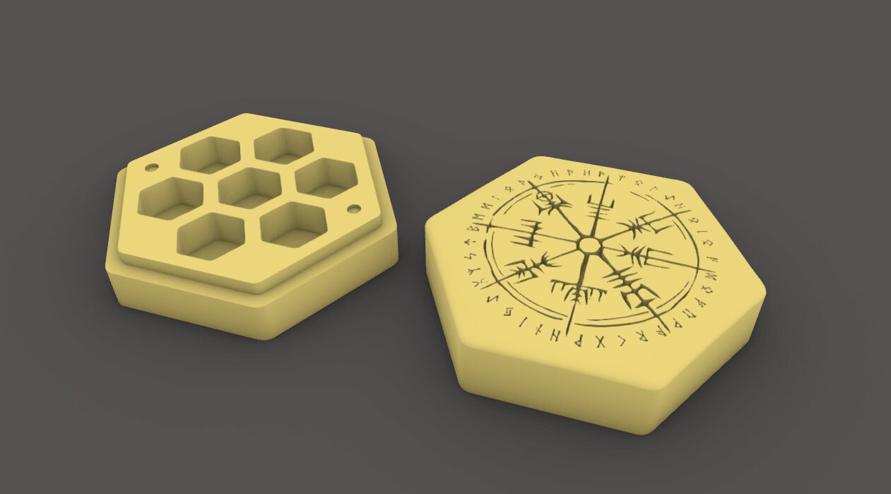 Vegvisir Engraved Dice Box, 2 in 1, Nordic, Viking Dice Box, Dnd, Rpg ...