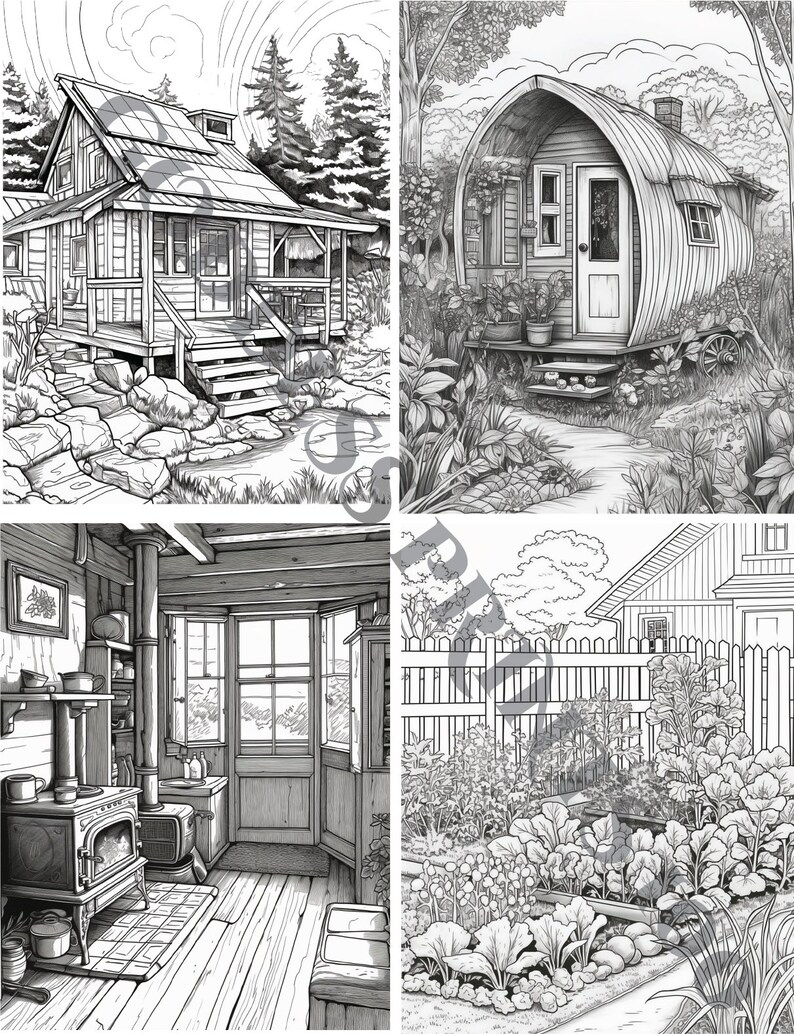 The Off-grid Homestead Coloring Experience: Artful Adventures in Self ...