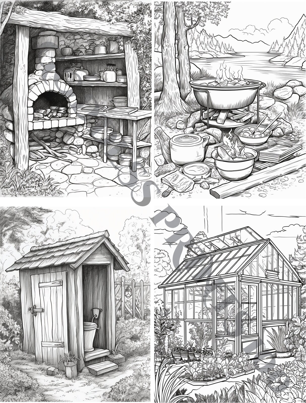 The Off-grid Homestead Coloring Experience: Artful Adventures in Self ...