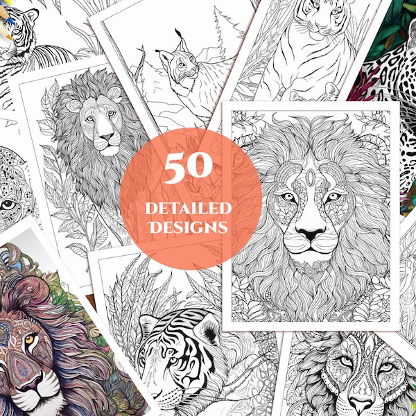 Big Mandala Coloring Book - Etsy