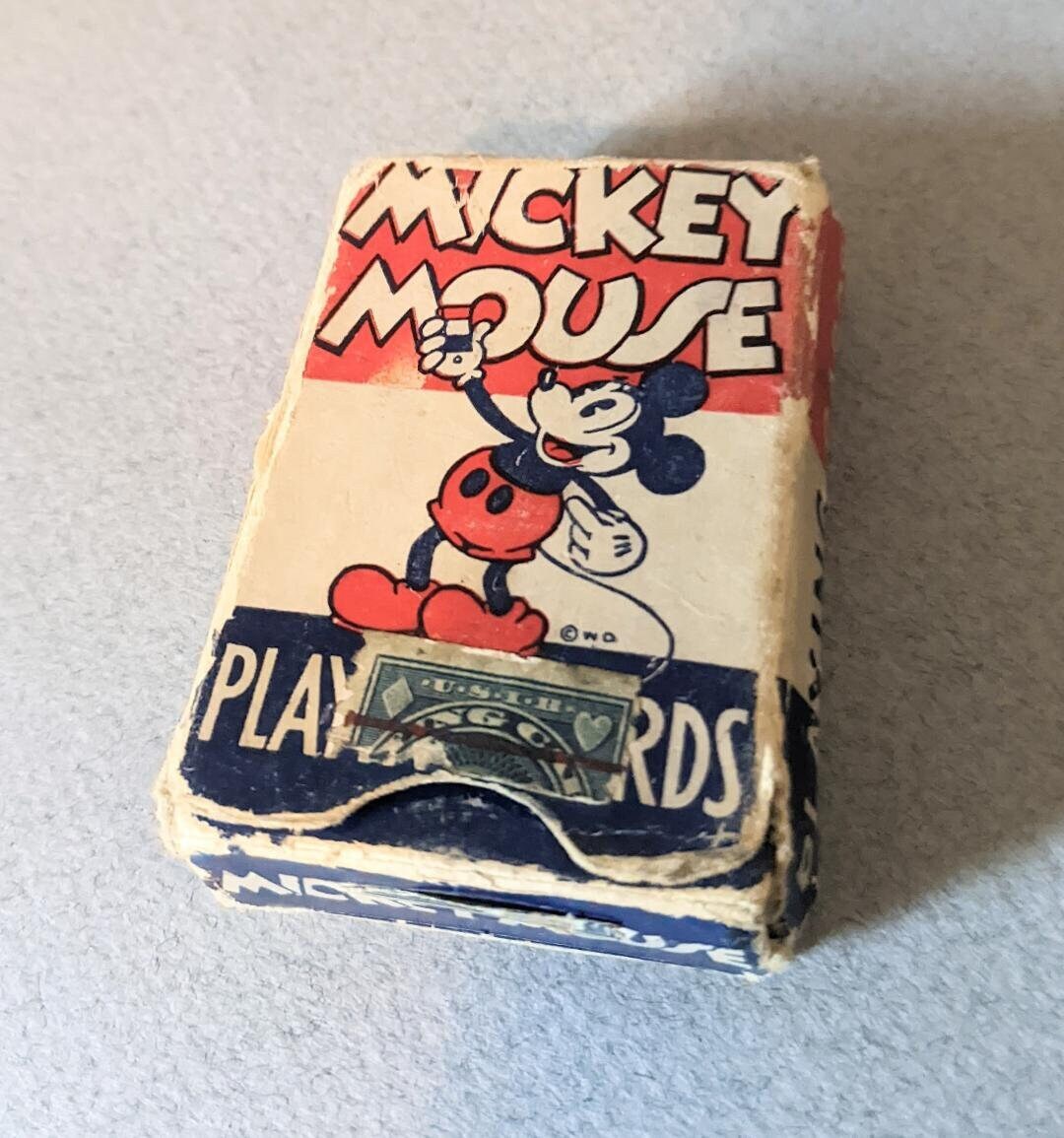Rare 1930's Mickey Mouse Playing Cards - Etsy