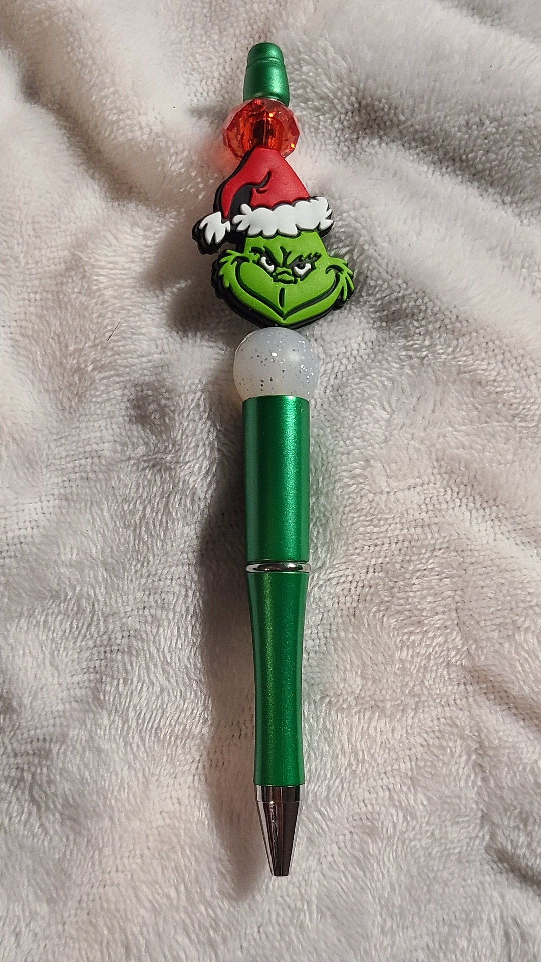 Green Sparkle Grinch Pen - Etsy