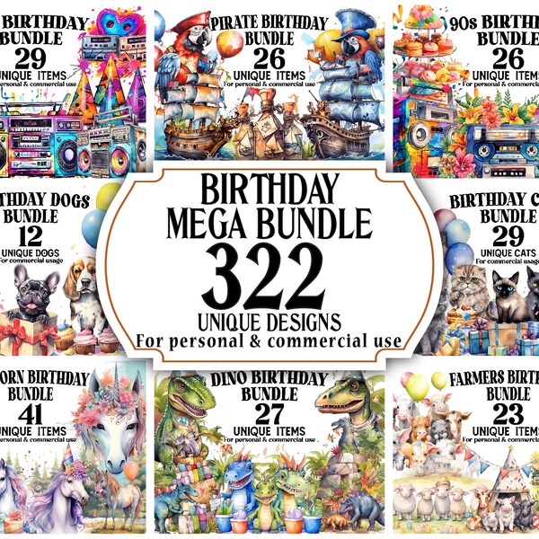 Birthday Clip Art - Etsy