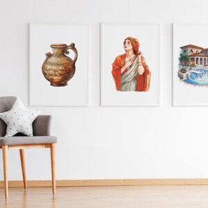 Ancient Rome Clipart Bundle - 35 Watercolor Ancient Rome Pngs - Digital ...