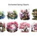 Enchanted Spring Clipart Bundle - 84 Watercolor Pngs - Digital Drawings ...