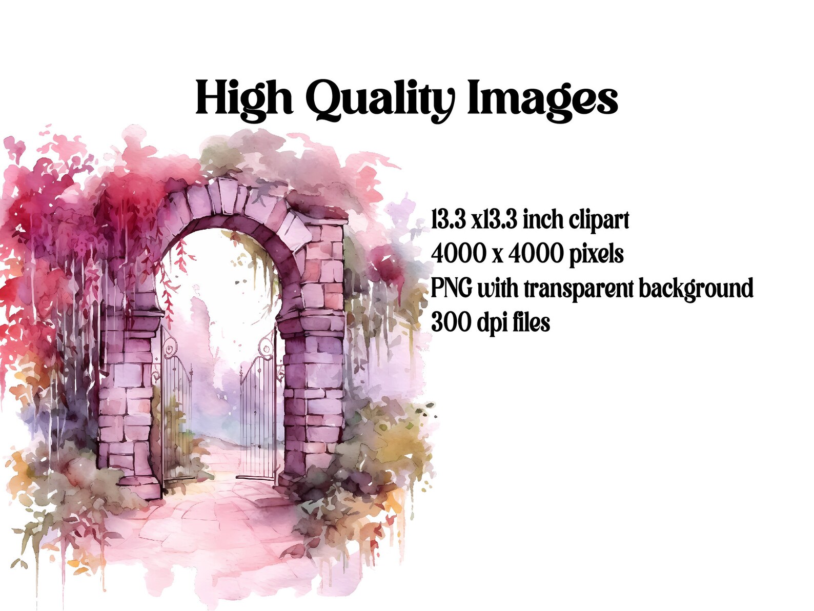 Enchanted Gate Clipart Bundle 34 Magic Gates PNG Fantasy Clip Art ...