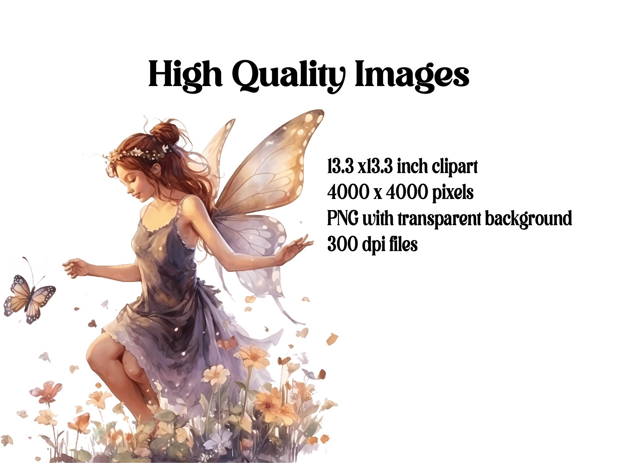 Farmyard Fairy Clipart Bundle 14 Fairies PNG Digital Download for Fairy ...