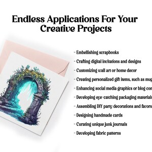 Enchanted Gate Clipart Bundle - 34 Magic Gates PNG - Fantasy Clip Art ...