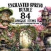 Enchanted Spring Clipart Bundle - 84 Watercolor Pngs - Digital Drawings ...