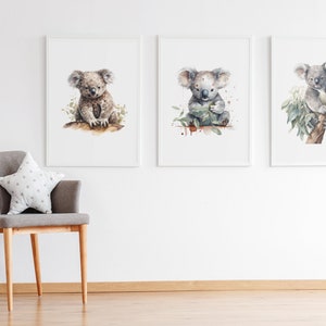 Baby Koala Clipart Bundle - 30 Watercolor Baby Koala Baers Pngs for ...