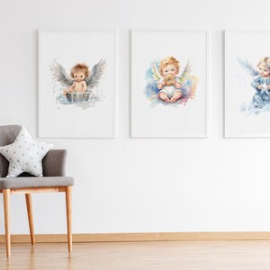 Baby Angel Clipart Big Bundle 43 Baby Angels as Watercolor Pngs Angel ...