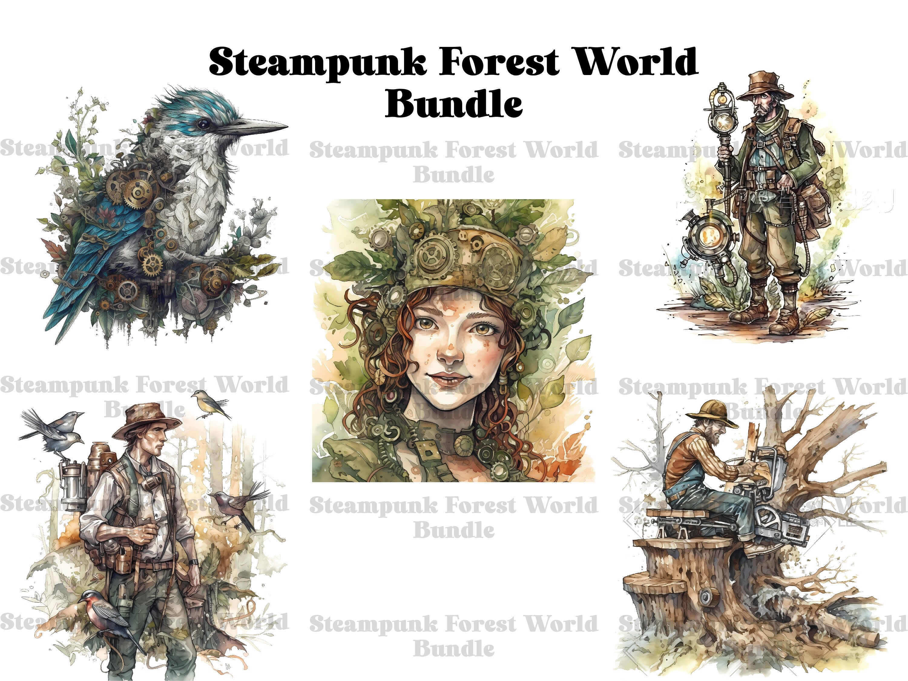 Steampunk Forest Clipart 27 Steampunk Forest Wood Pngs Victorian Art ...