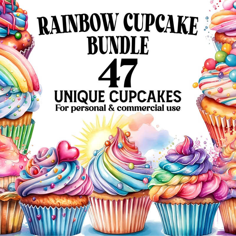 Cupcake Clip Art - Etsy