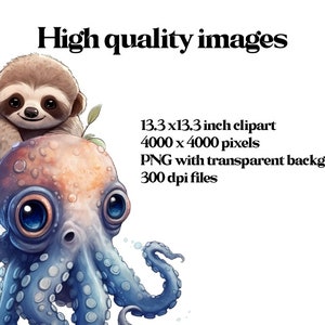 25 Baby Zoo Animals Clipart Bundle - Cute Cartoon Animal Pngs - Digital ...