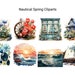 Nautical Spring Clipart Bundle - 58 Watercolor Pngs - Digital Drawings ...