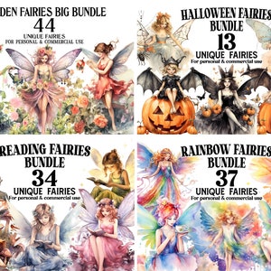 Fairy Mega Bundle - 424 Fairies as Watercolor Pngs - Ultimate Fairy ...
