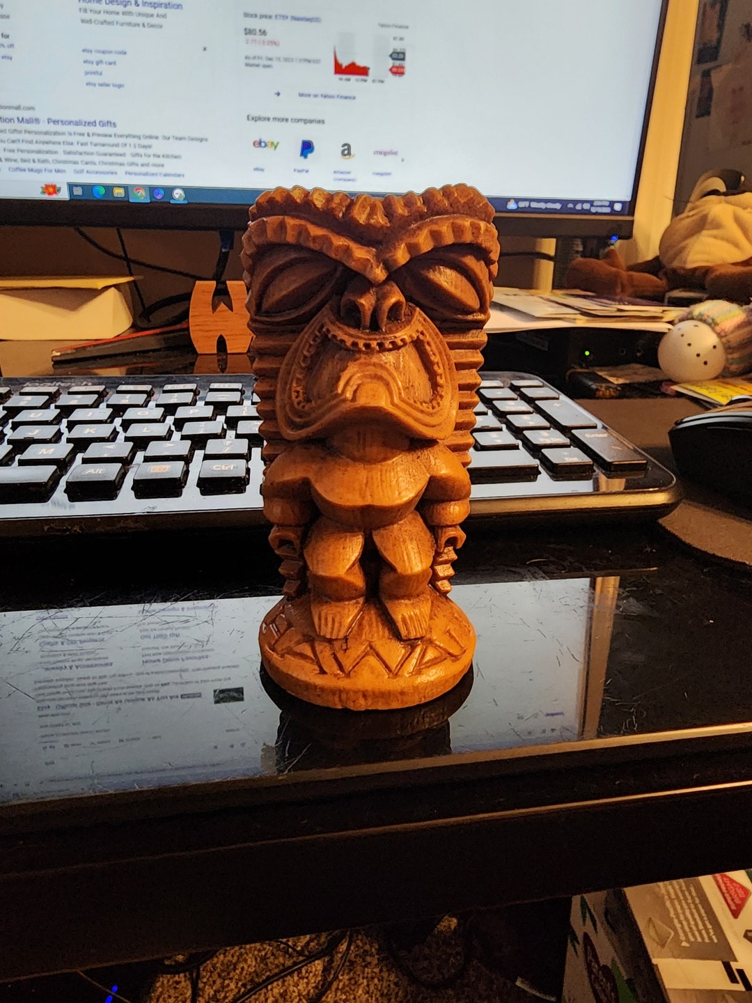 Vintage Cocojoes Tiki Ku Statue HW30 Made of Happa Wood - Etsy