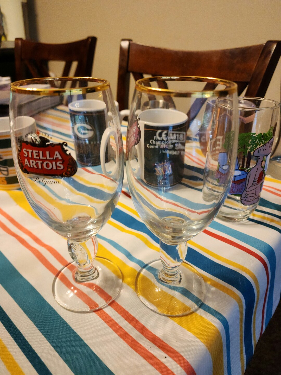 2 Stella Artois Beer Chalis 33cl Size - Etsy