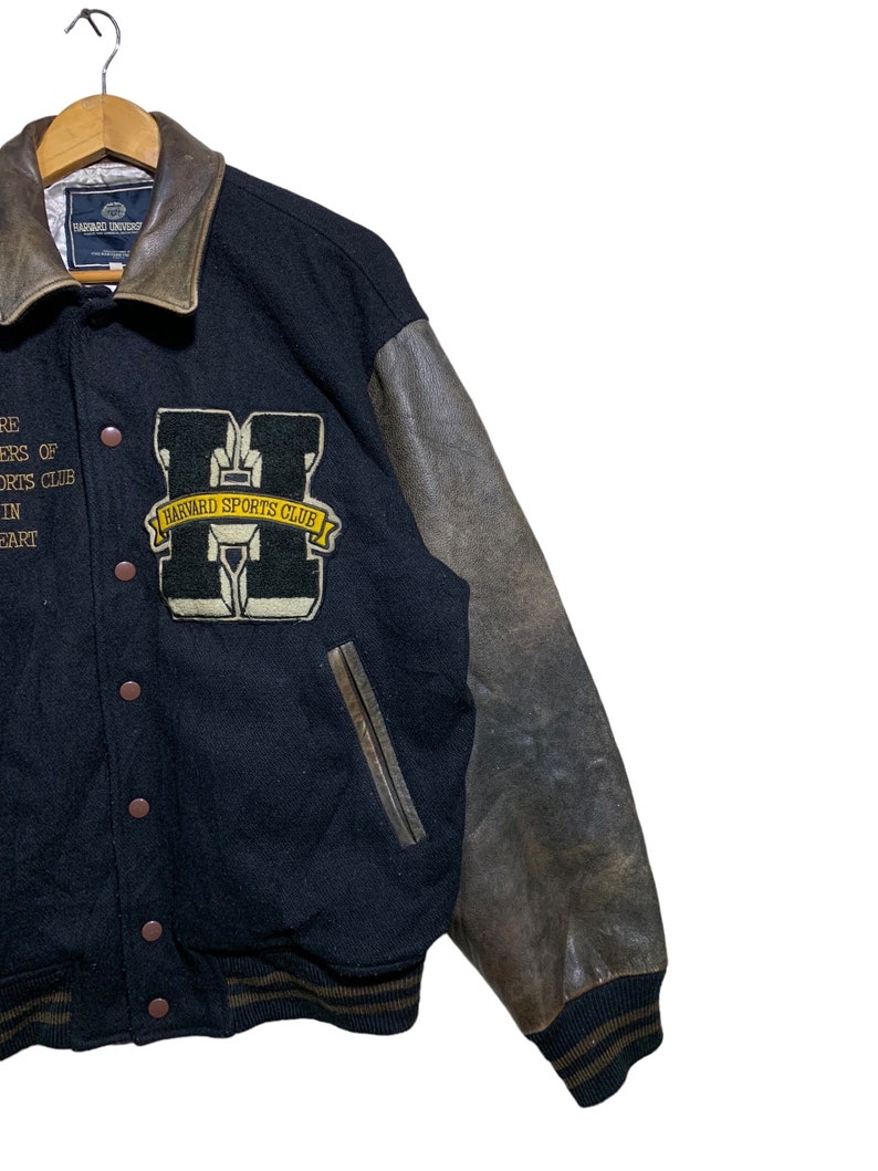 Vintage Harvard Baseball Varsity Jacket Big Logo - Etsy