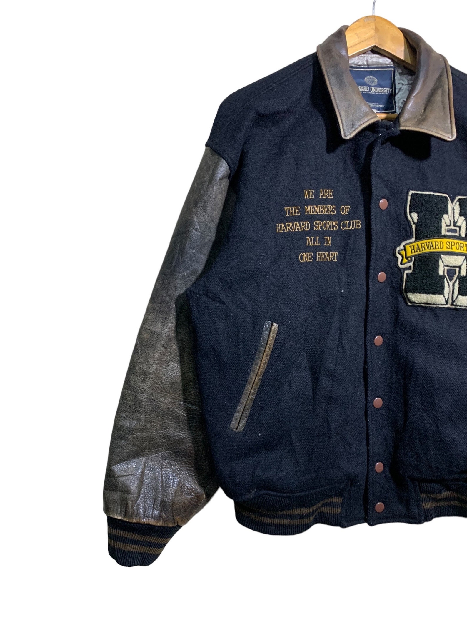 Vintage Harvard Baseball Varsity Jacket Big Logo - Etsy