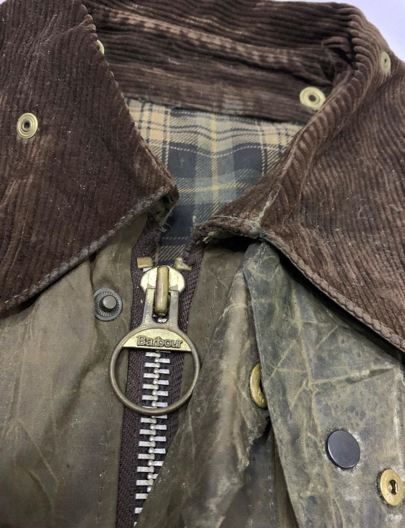 Vintage Barbour Waxed Jacket Border Green Size M - Etsy Canada