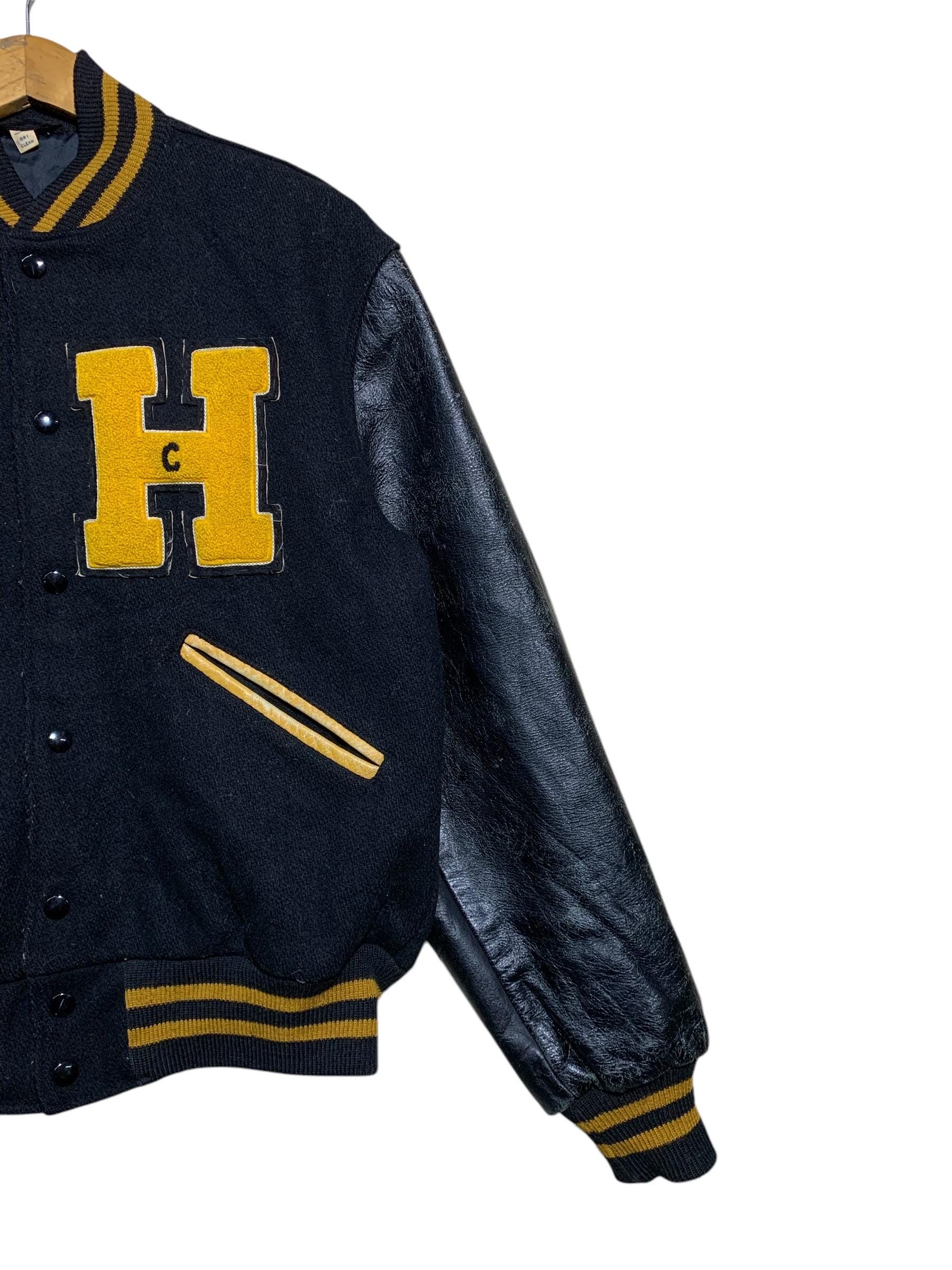 Vintage Butwin Letterman Varsity Jacket Wool/leather Sleeve - Etsy