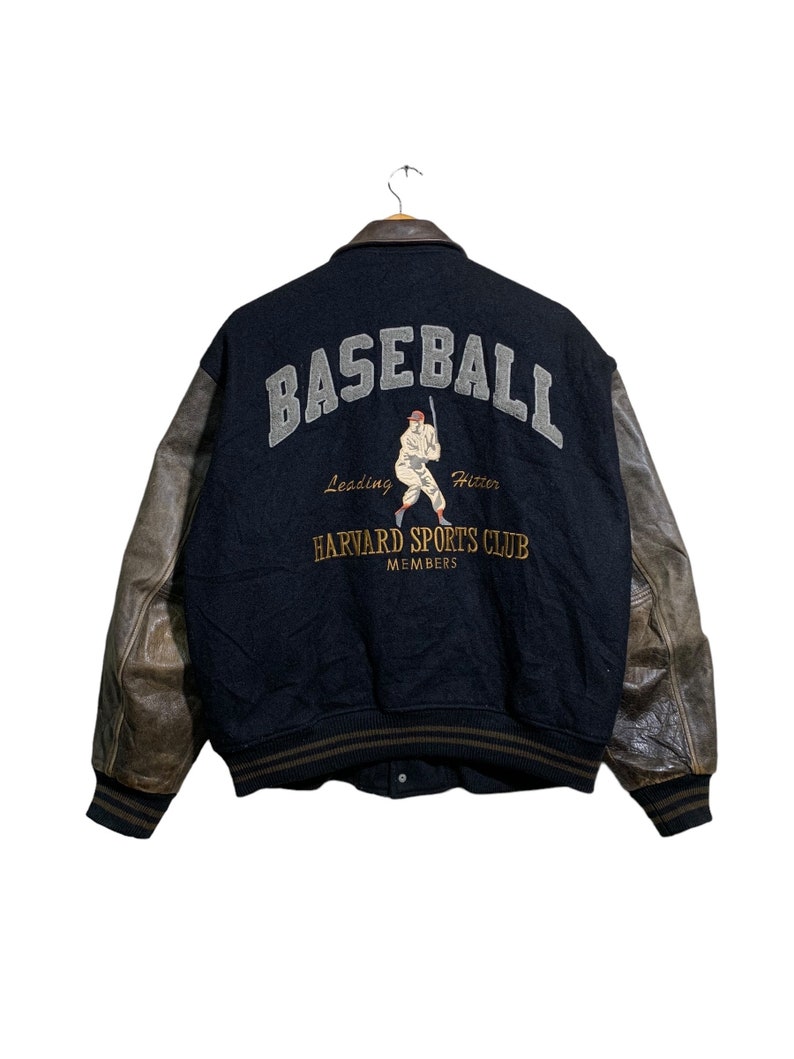 Vintage Harvard Baseball Varsity Jacket Big Logo - Etsy