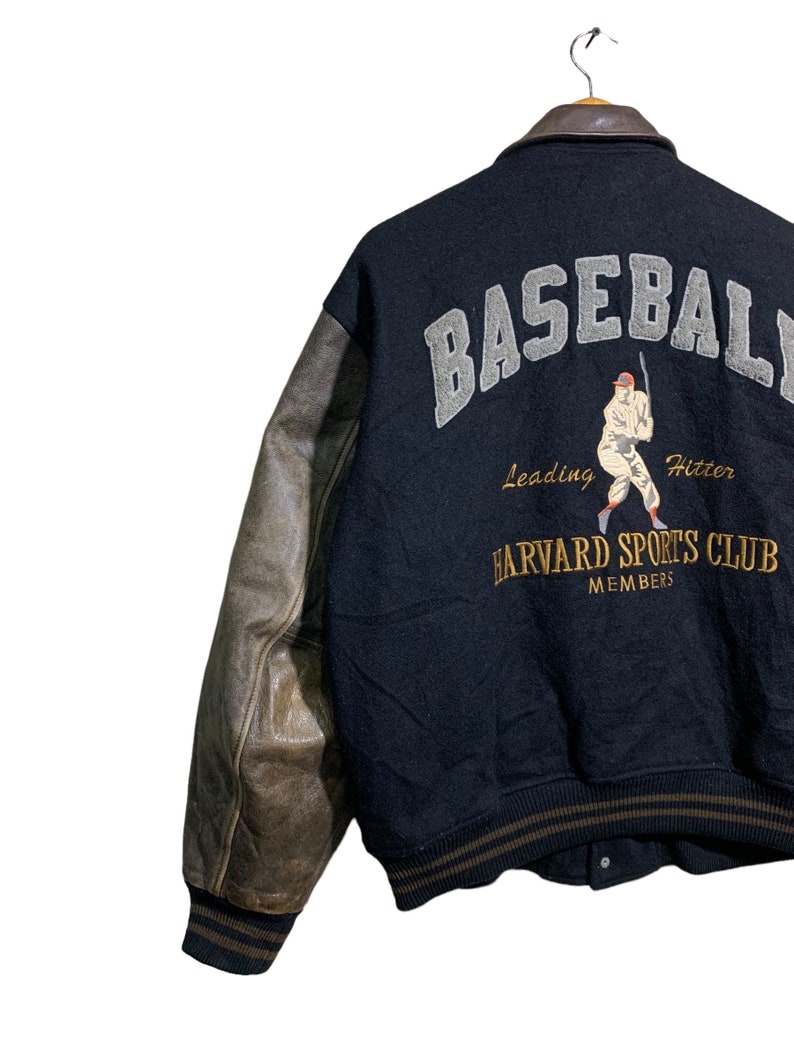 Vintage Harvard Baseball Varsity Jacket Big Logo - Etsy