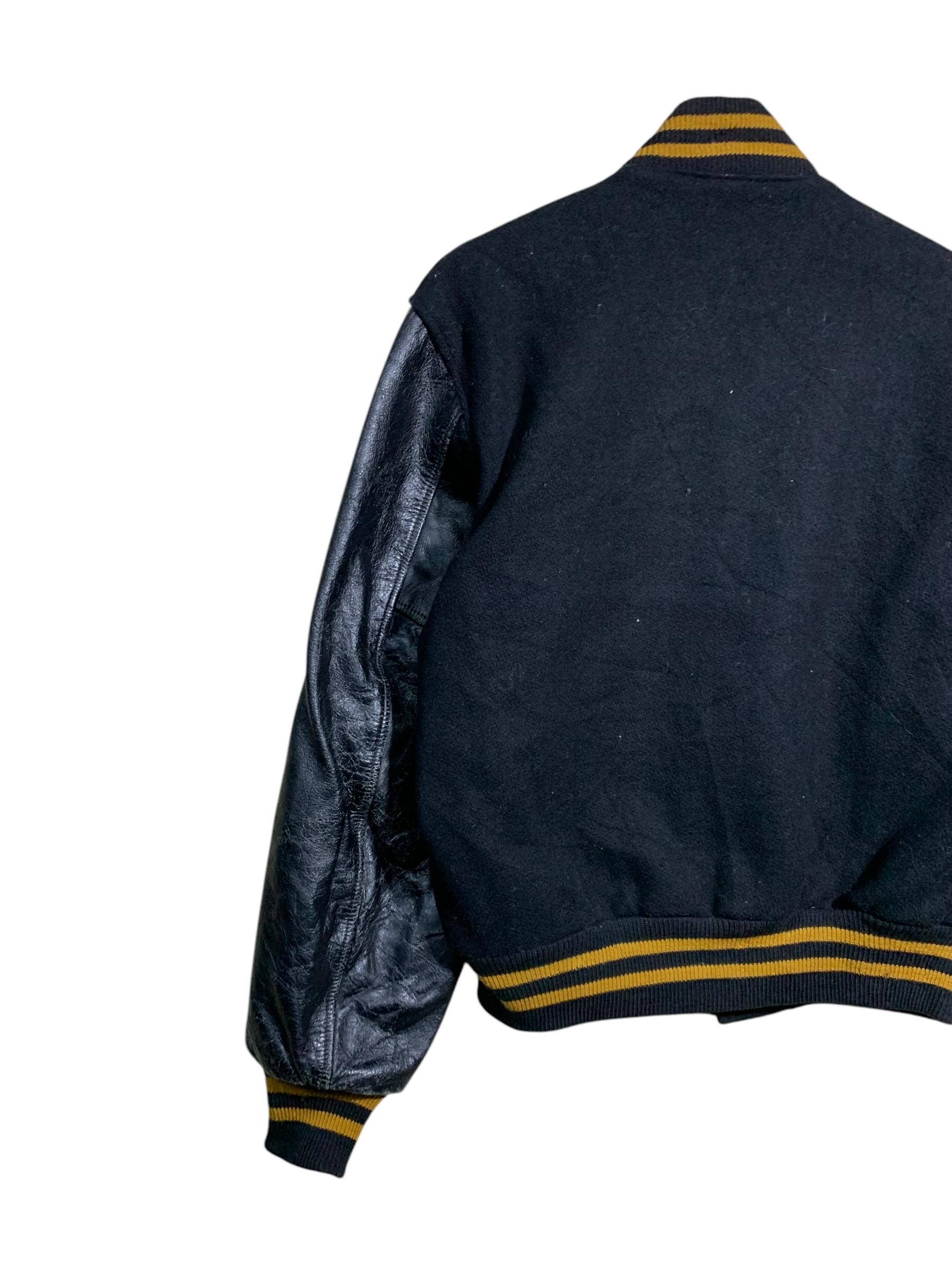 Vintage Butwin Letterman Varsity Jacket Wool/leather Sleeve - Etsy
