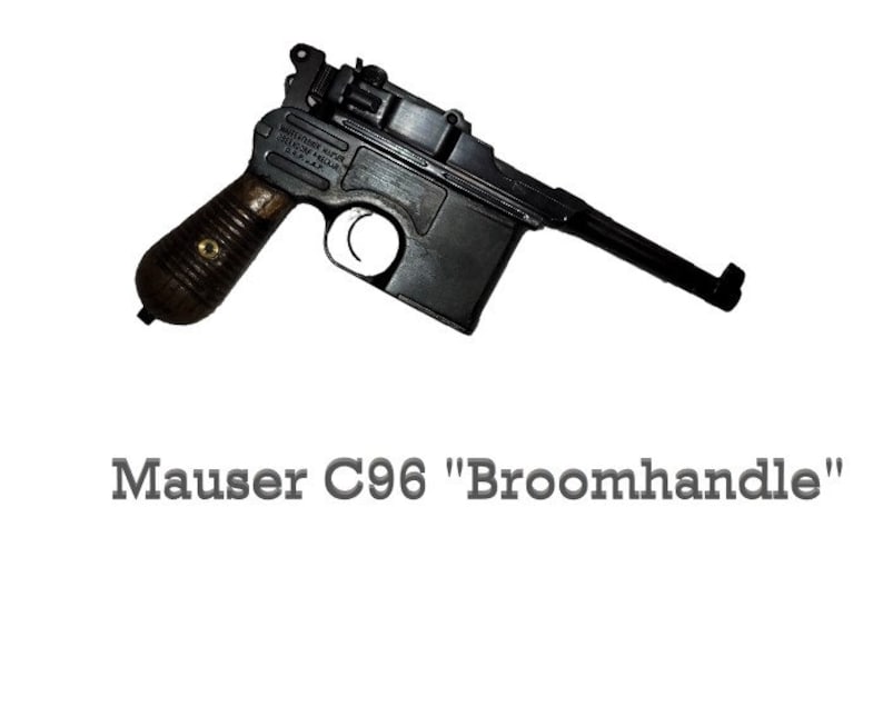 Broom Handle Mauser C96 Pistol Digital Image PNG JPG - Etsy