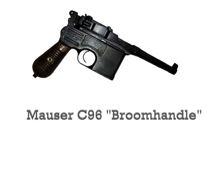 Broom Handle Mauser C96 Pistol Digital Image PNG JPG - Etsy