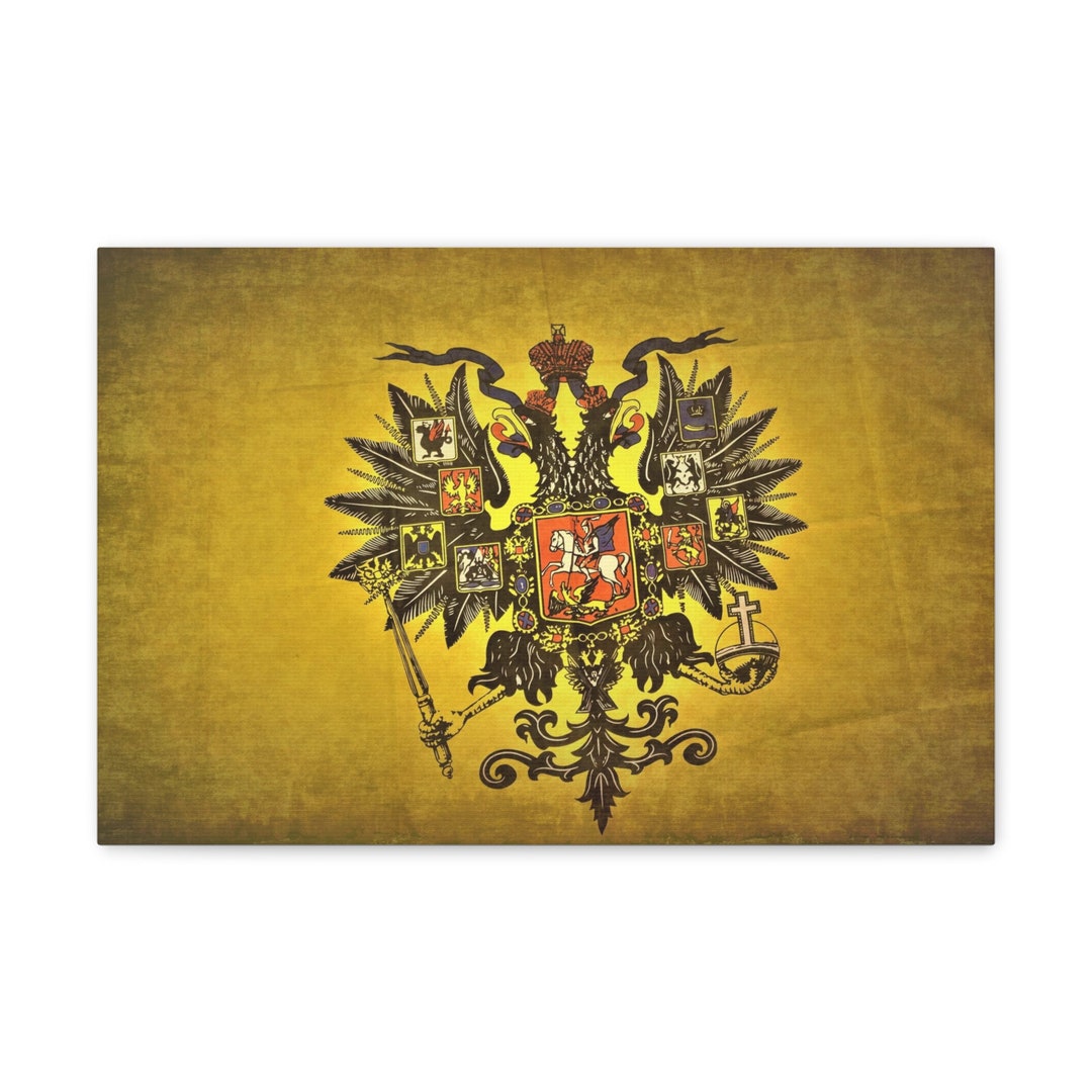 Aged Imperial Russian Flag Photo Canvas Art Print Wall Art Gallery Wrap ...