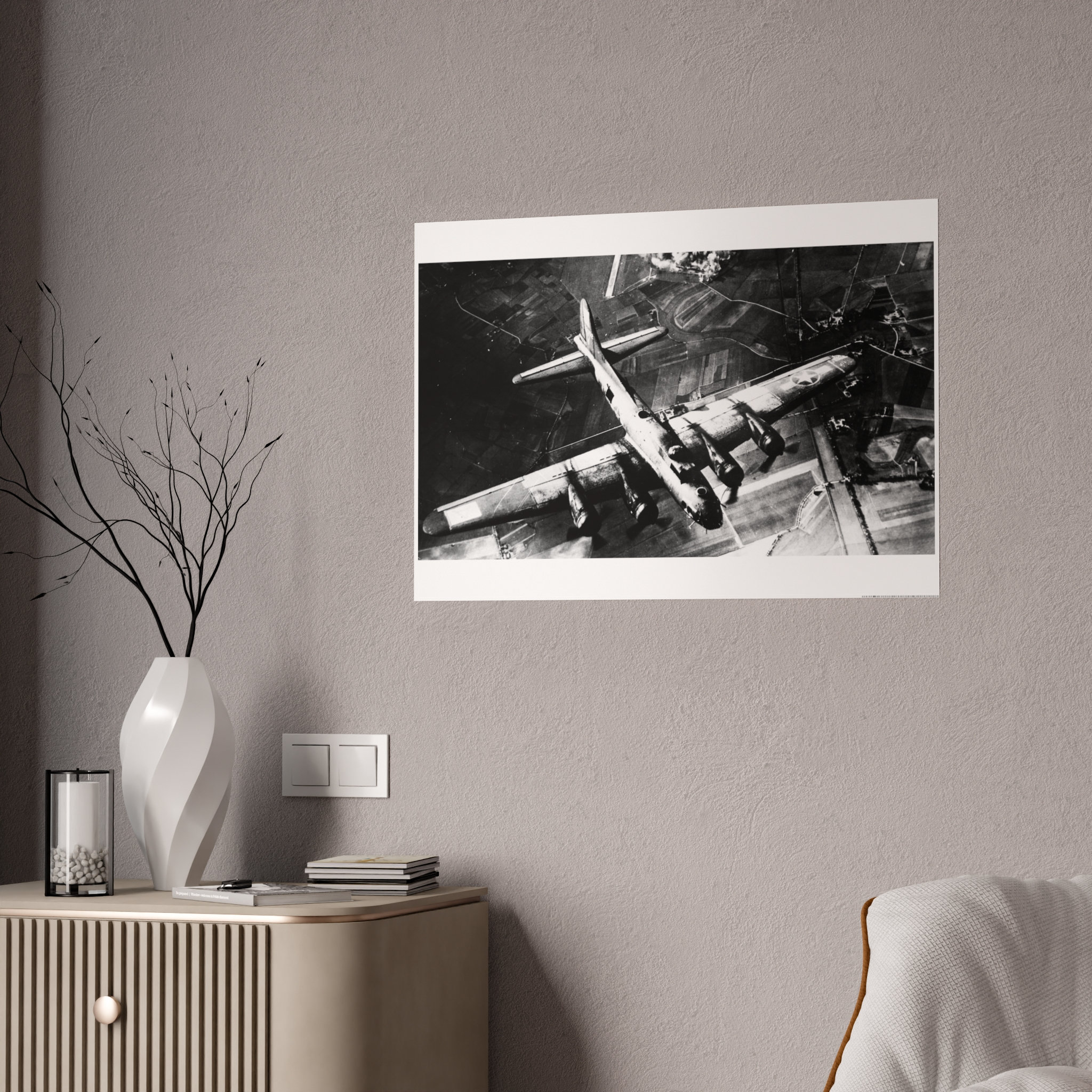 B-17 Flying Fortress of the 8th Air Force Matte Wall Art Picture Print ...